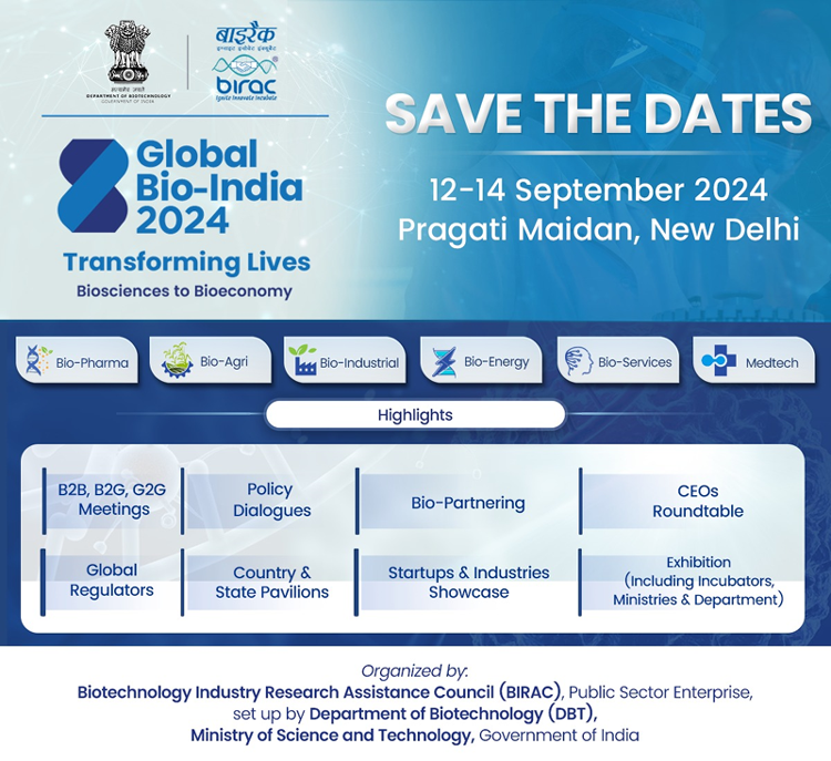 Global Bio-India 2024 | Biosciences to Bioeconomy | Department of ...